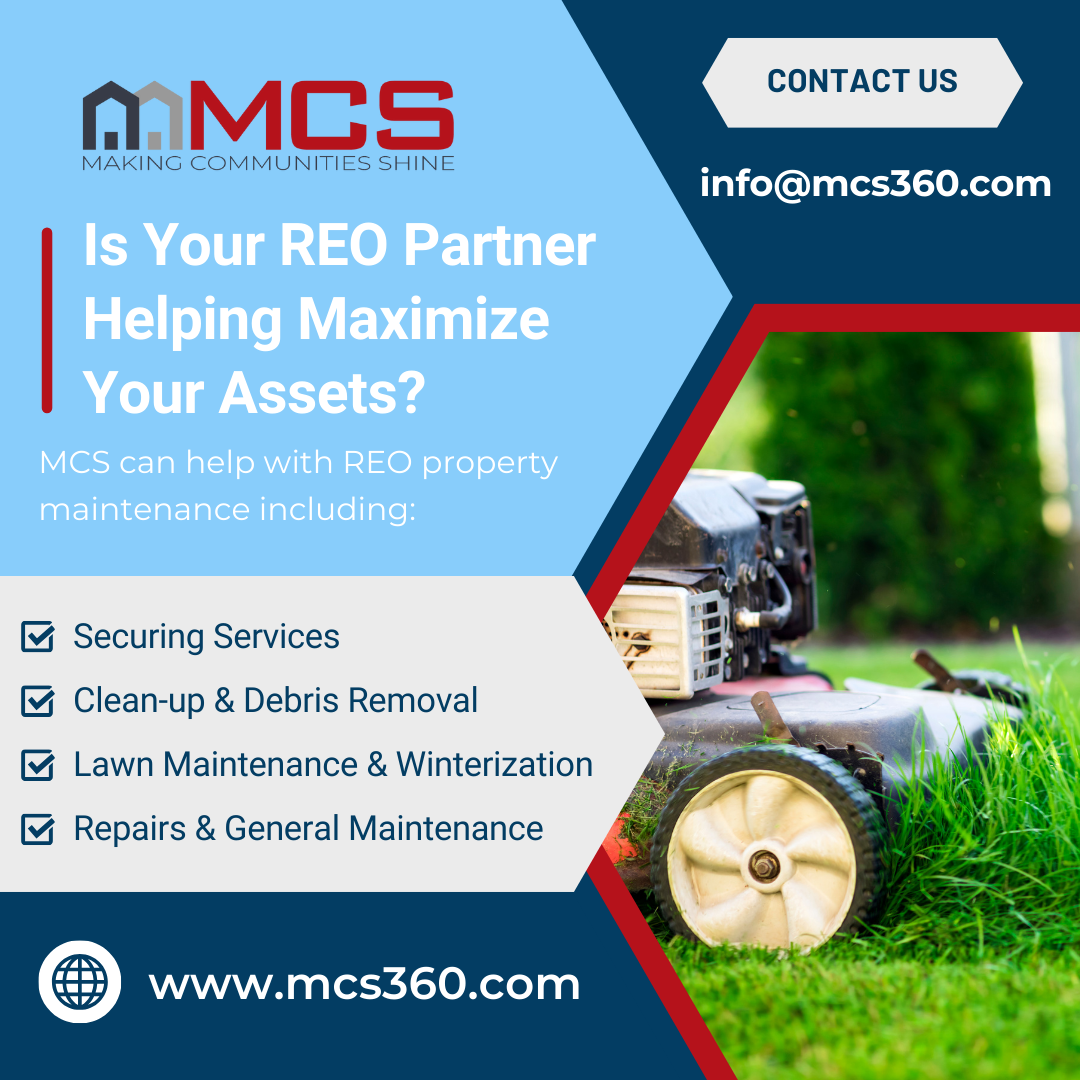 How often should inspections be performed on REO properties?